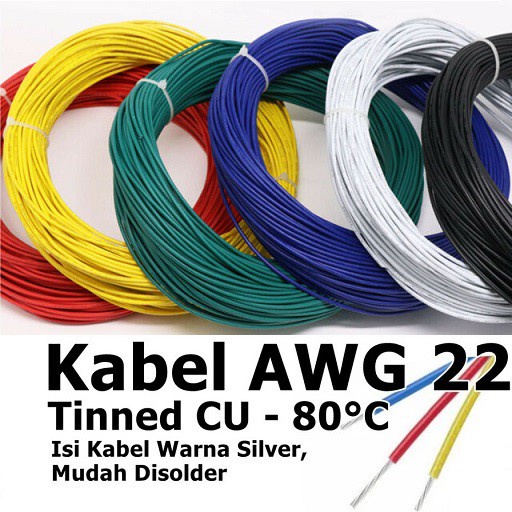 Jual Kabel AWG 22 TINNED CU Per Meter | Shopee Indonesia