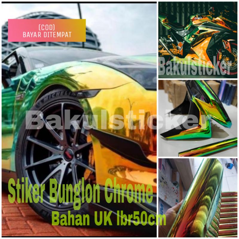 Jual Stiker Bunglon Chrome Premium Stiker Skotlet Bunglon Rainbow ...