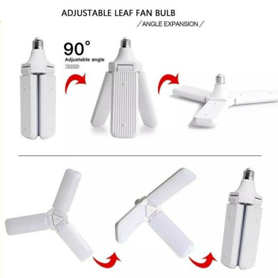 Jual lampu led 45W Model kipas 3 Baling Fan Blade LED Blulb | Shopee ...