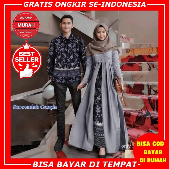 Jual Gamis Couple Emon Maron Busana Muslimah Pasangan Remaja Suami ...