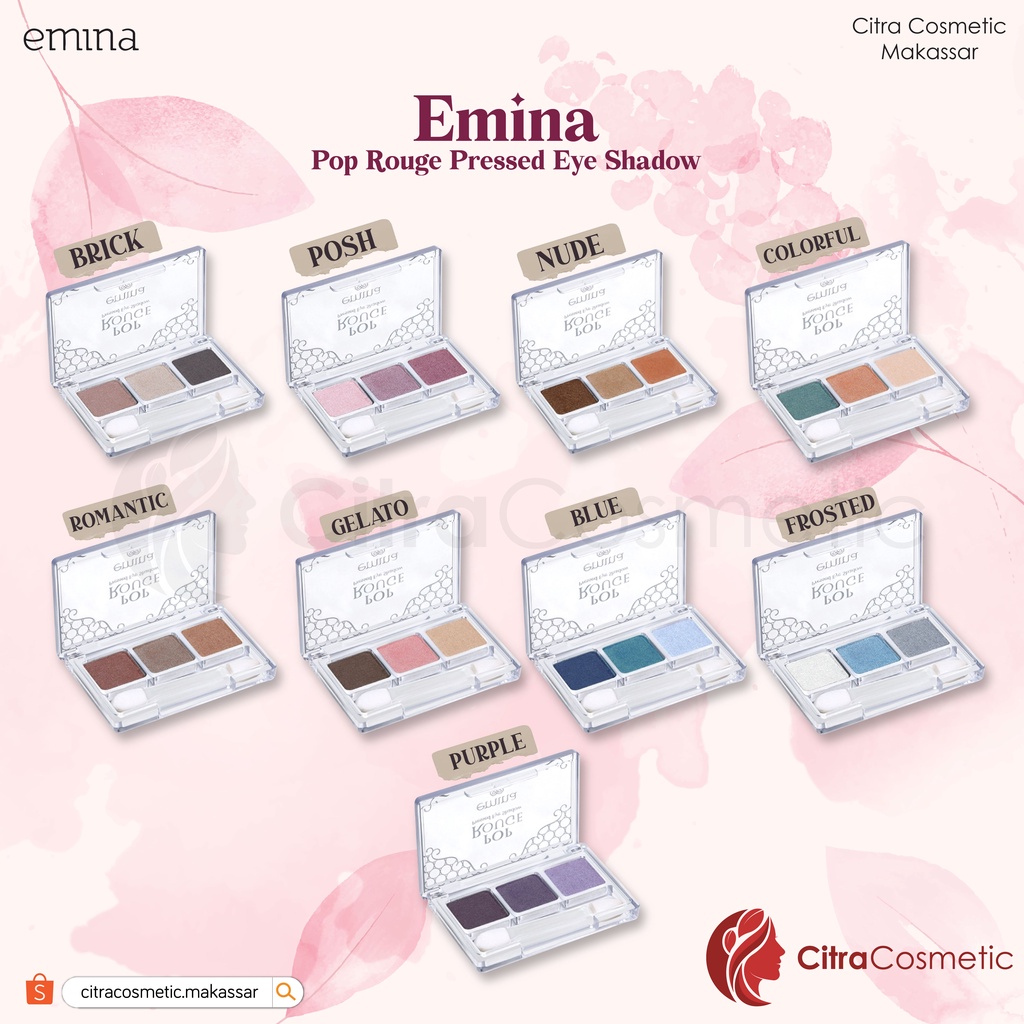 Jual ️CitraCosmetic ️ Emina Pop Rouge Eye Shadow 3,3Gr | Shopee Indonesia