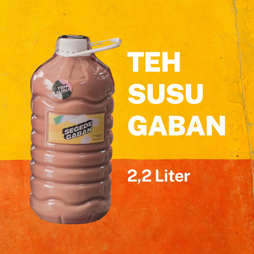 Jual KOPI GABAN - Teh Susu Gaban SEGEDE GABAN (Galon 2,2 Liter ...