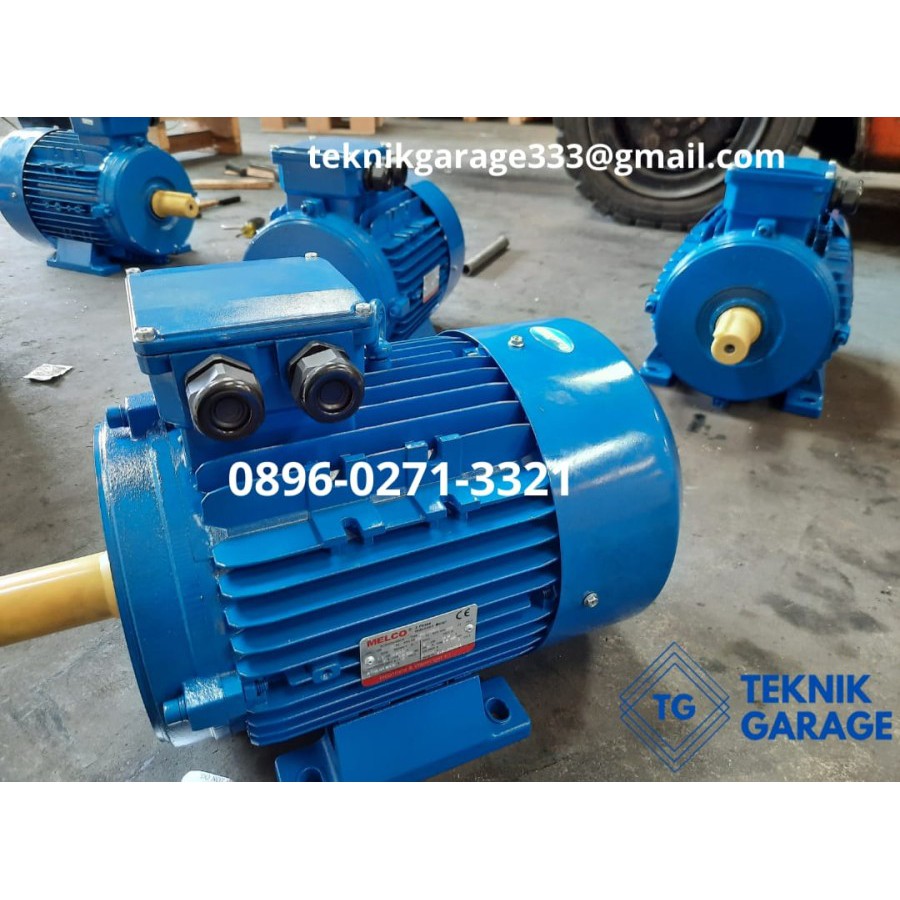 Jual Elektro motor - Dinamo Merk Melco 4Pole 5,5Hp/4Kw B3 - 3 Phase | Shopee Indonesia