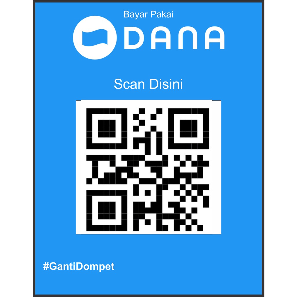 Jual custom / pesan stiker Dana QR code + bonus stiker dana | Shopee Indonesia