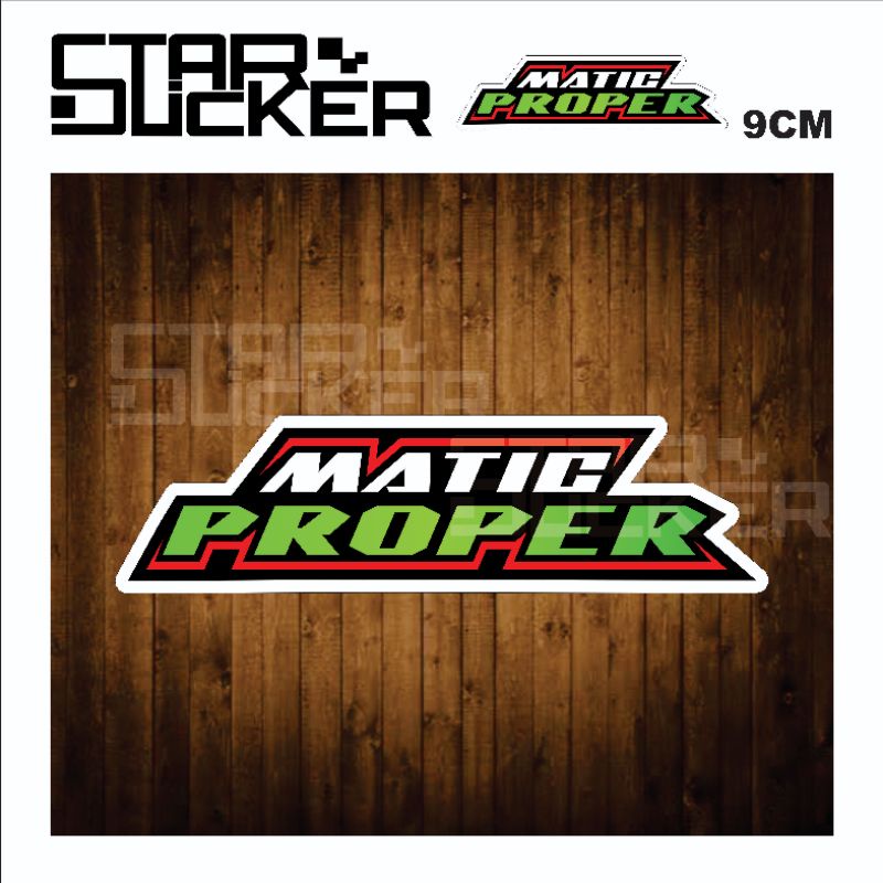Jual sticker printing matic proper sticker motor | Shopee Indonesia