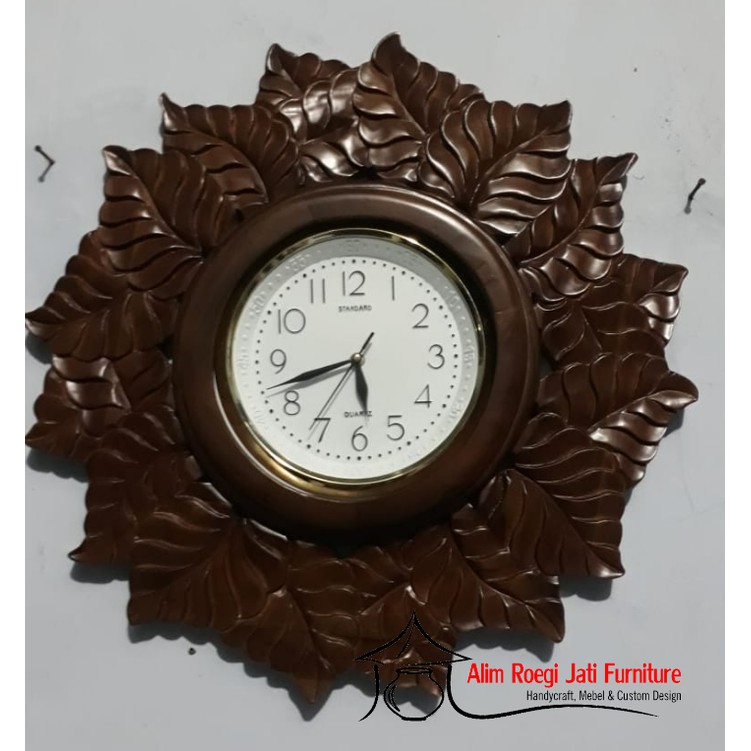 Jual JAM DINDING UKIR BUNGA, JAM DINDING JATI, JAM DINDING HIAS JATI ...