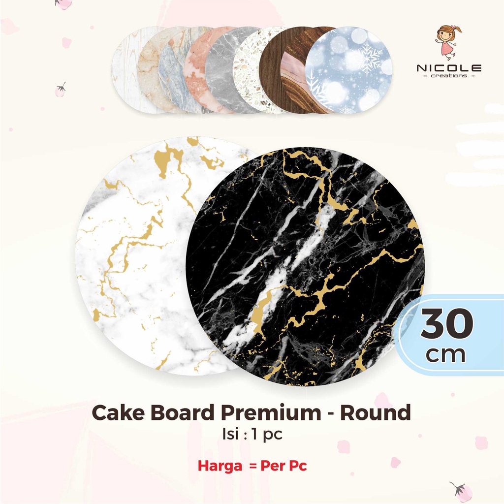 Jual Cake Board/Tatakan Kue/Alas Kue/Bottom Cake Premium Round 30 cm by ...