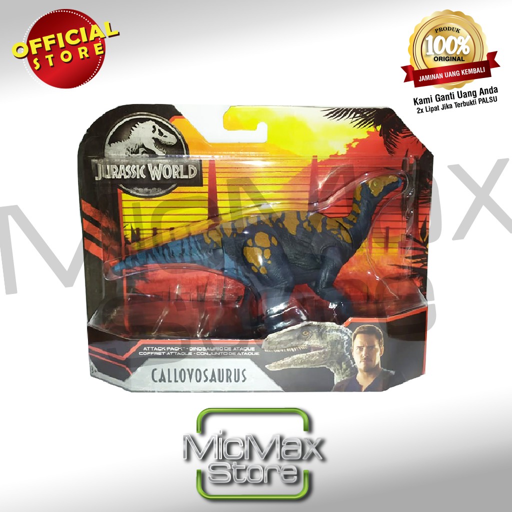 Jual Jurassic World Attack Pack Callovosaurus Dinosaur Dinosaurus ...