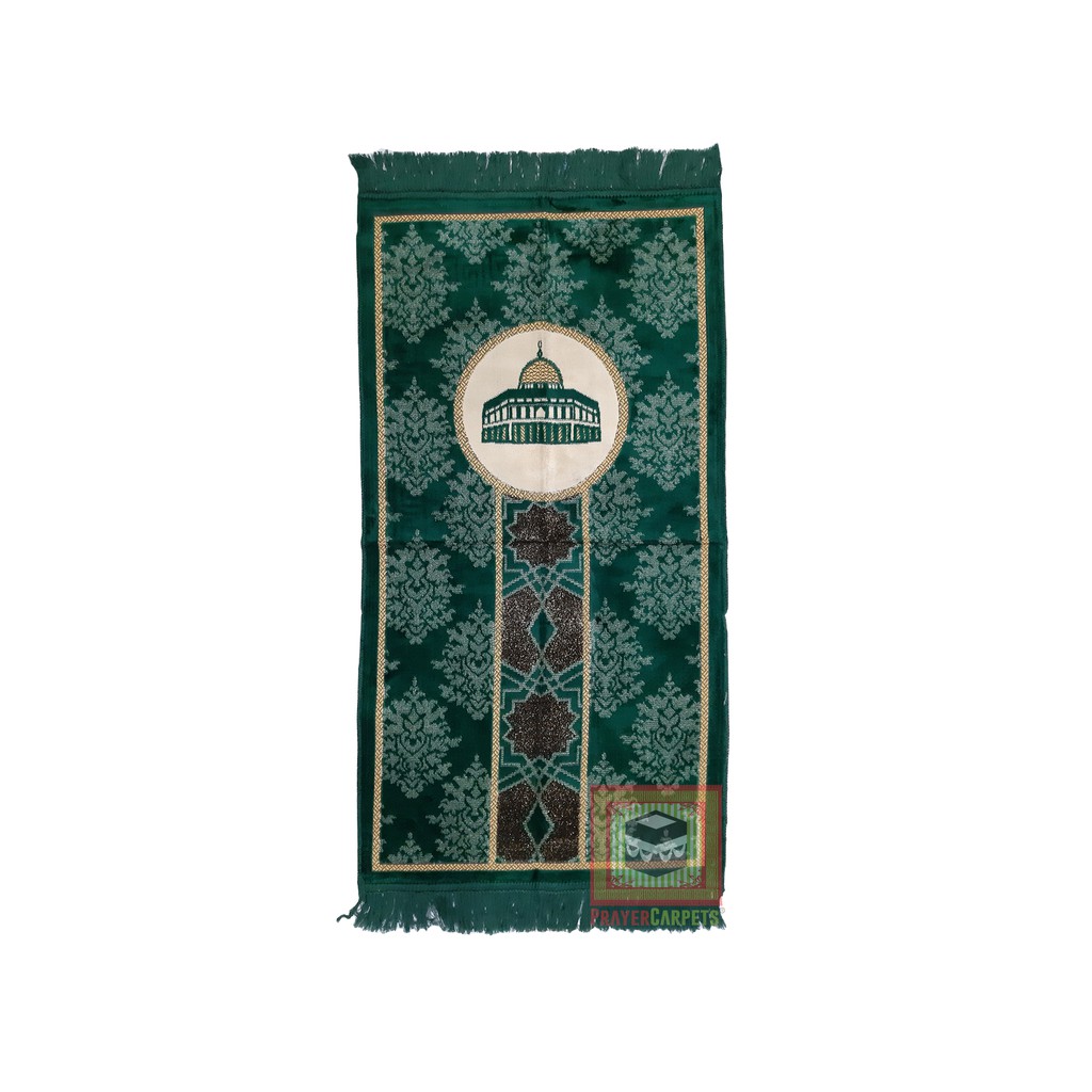 Jual Sajadah Muslim Size 51x102cm Dark Green Desain Masjid Dengan ...