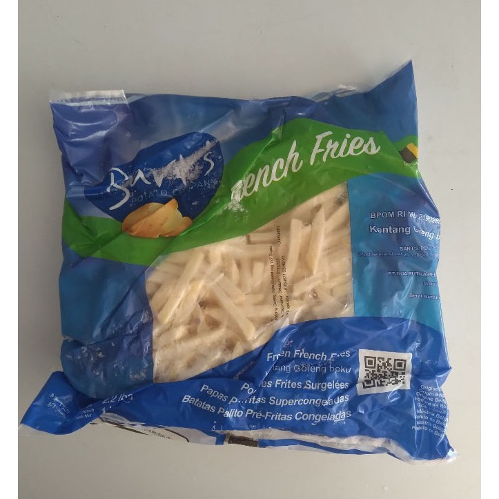 Jual KENTANG BART 1KG SHOESTRING GORENG FRENCH FRIES CRINKLE CUT KENTANG BEKU FROZEN FOOD ...