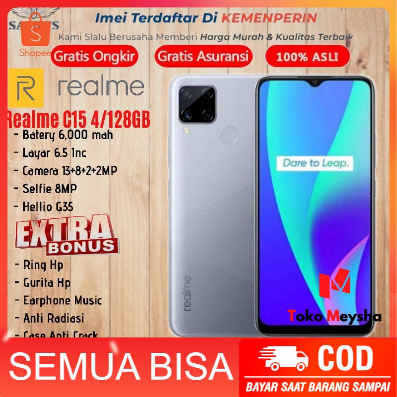 Jual Realme C15 Ram 4GB Rom 128GB 4/128 4/64 3/64 Garansi Resmi Realme ...