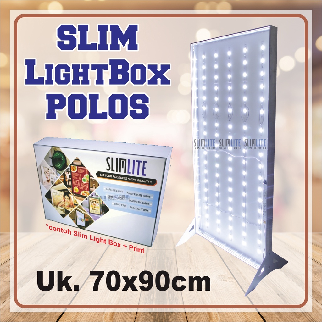 Jual Slim Light Box Ukuran 70x90cm - LED Neon Box Reklame - Alat ...