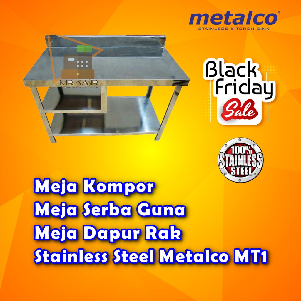 Jual Meja Dapur Stainless Steel Serba Guna Meja Kompor Anti karat ...
