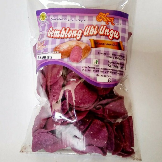 Jual Gemblong Ubi Ungu 250gr Gemblong Khas Kuningan KERIPIK UBI UNGU ...