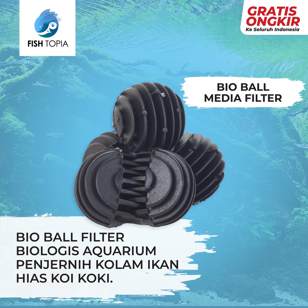 Jual BIOBALL BIO BALL FILTER BIOLOGIS AQUARIUM KOLAM IKAN HIAS KOKI KOI ...