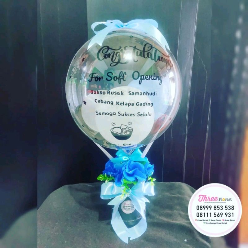 Jual box bunga balon congratulations / hadiah ucapan grand opening ...