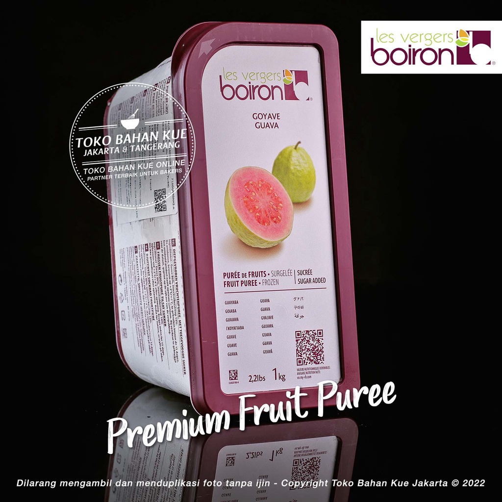 Jual Boiron Fruit PUREE Goyave Pink GUAVA 1kg Buah Jambu Merah Frozen ...