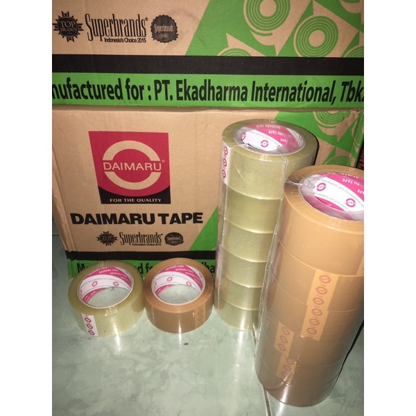 Jual opp packaging daimaru tape 48 x 100 yard lakban isolasi solasi selotip | Shopee Indonesia