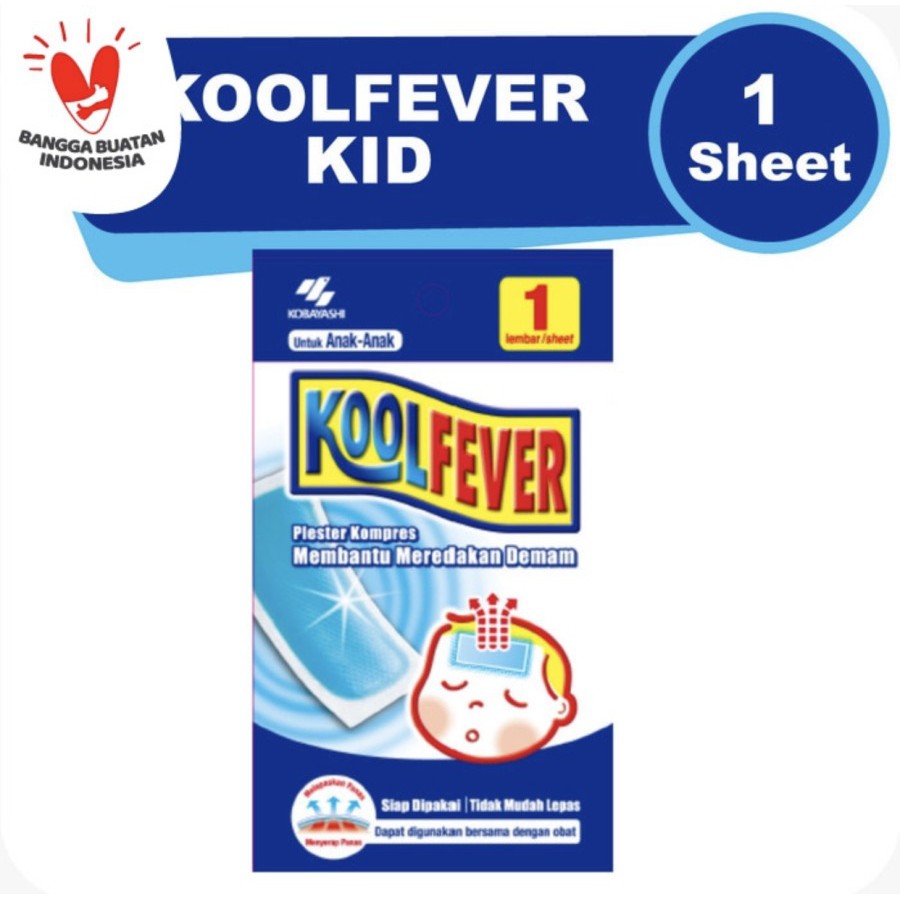 Jual KOOLFEVER KID PLESTER KOMPRES DEMAM ANAK KOOL FEVER KIDS 1 PC ORIGINAL | Shopee Indonesia