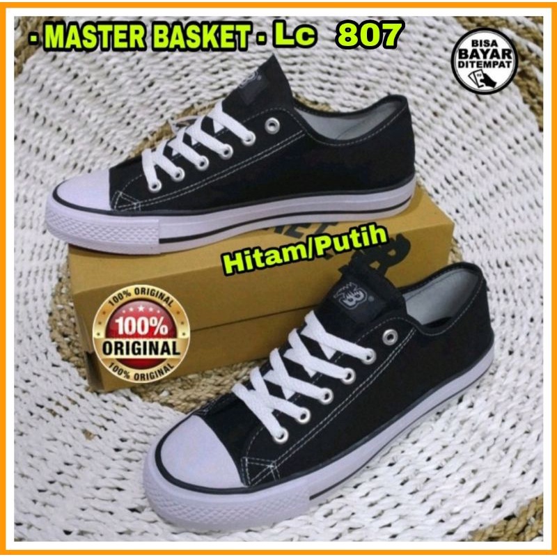 Jual Sepatu Sekolah MB Master Basket Original Asli Low Pendek Hitam ...