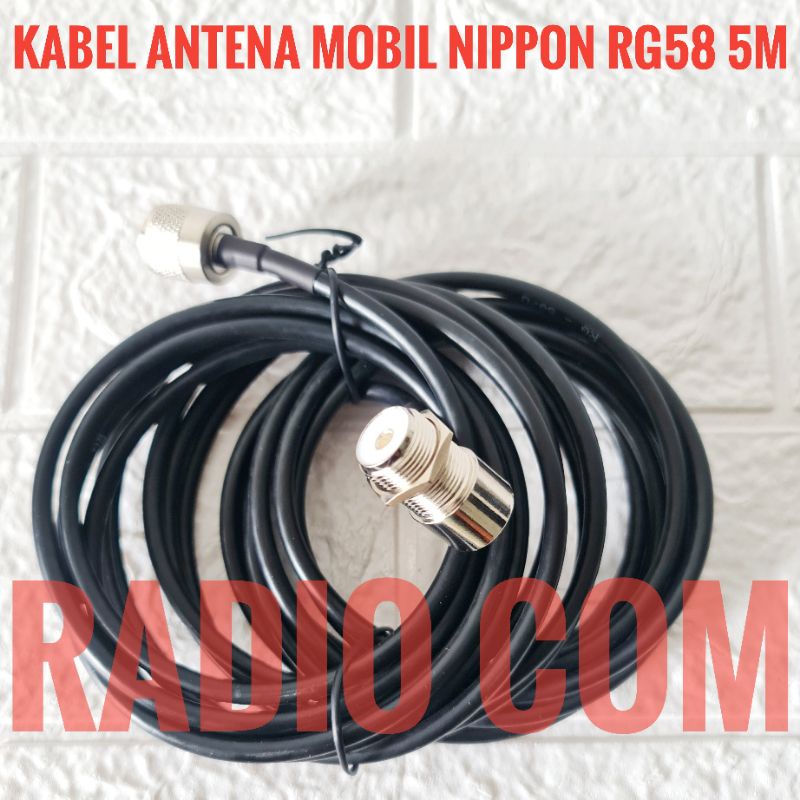 Jual KABEL NIPON RG58 5 METER CABLE RG58 KABEL ANTENNA MOBIL / KABEL ...