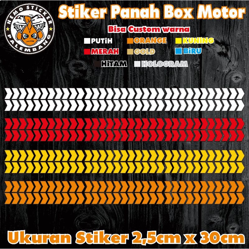 Jual stiker cutting scotlite PANAH UNTUK BOX MOTOR ( BISA COD) | Shopee ...