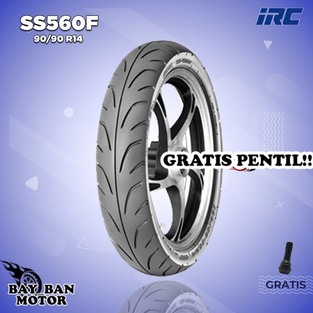 Jual Ban Depan Motor YAMAHA LEXI // IRC SS560F 90/90 Ring 14 Tubeless ...