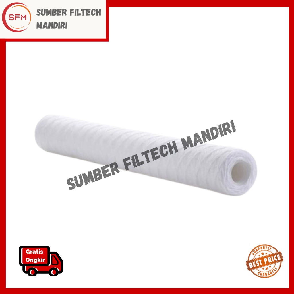 Jual Filter Cartridge Benang PP String Wound (10 - 40 inch) (5 micron) | Shopee Indonesia