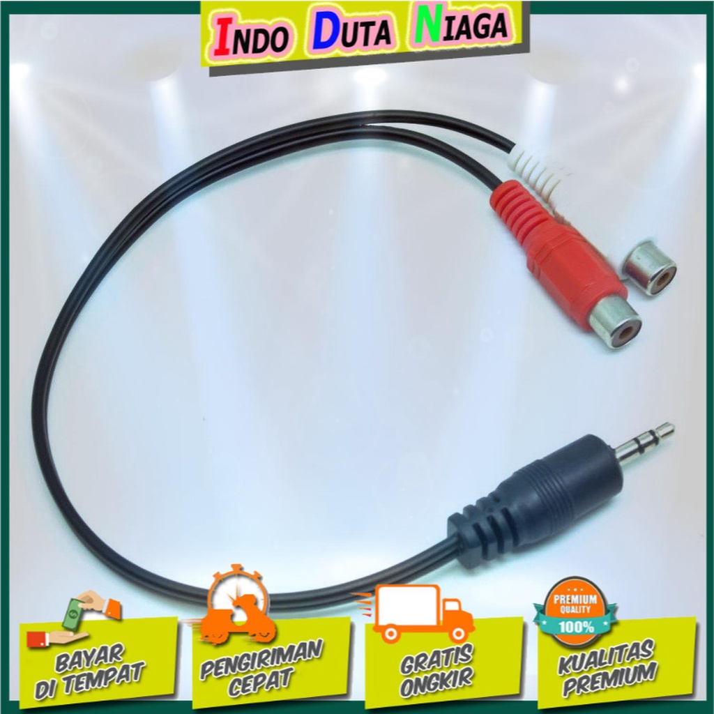 Jual IDN TECH - RCA Female to Male Aux 3.5mm HiFi - LTS | Shopee Indonesia
