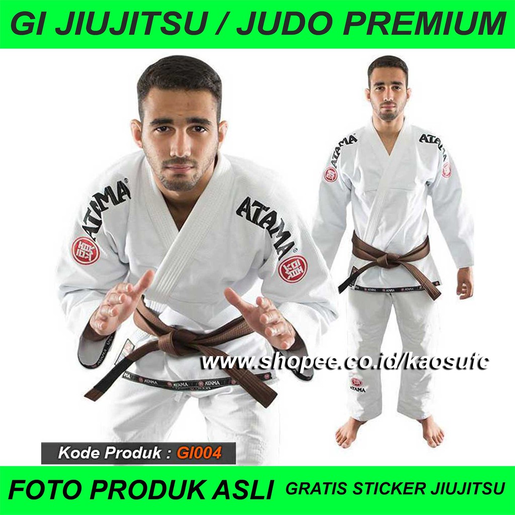 Jual GI JIUJITSU ATAMA PUTIH IMPORT , GI BJJ ATAMA , GI BRAZILIAN ...