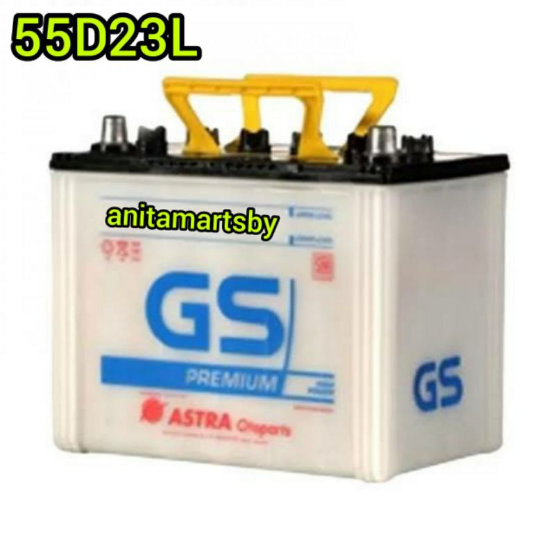 Jual Accu / Aki MOBIL GS PREMIUM 55D23L 100% ORIGINAL ASTRA OTOPARTS ...