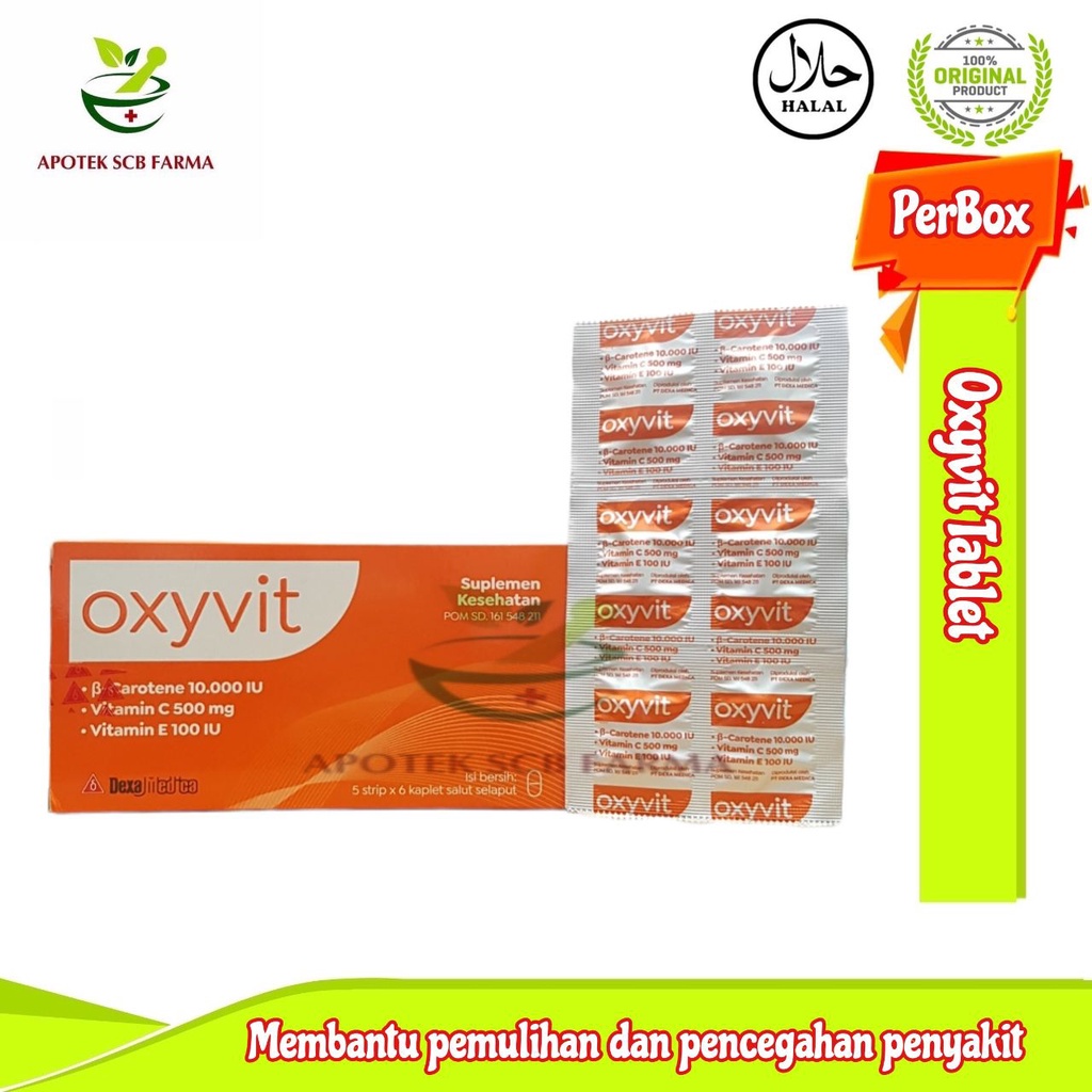 Jual Oxyvit Kaplet Isi 30 - Memenuhi kebutuhan vitamin A, vitamin C ...