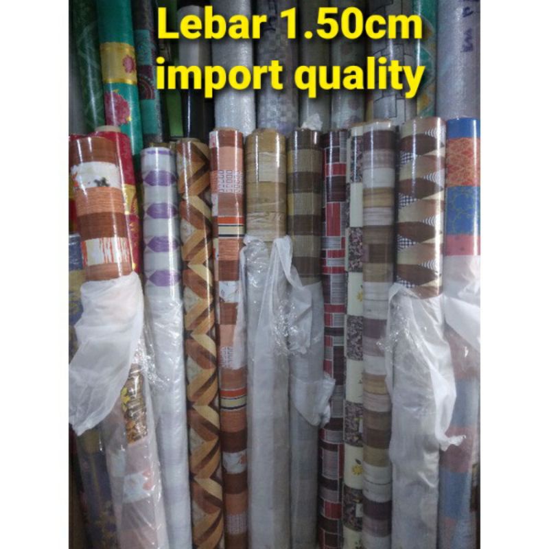 Jual Tikar lantai pelastik lebar 150cm tebal 0.35mm | Shopee Indonesia