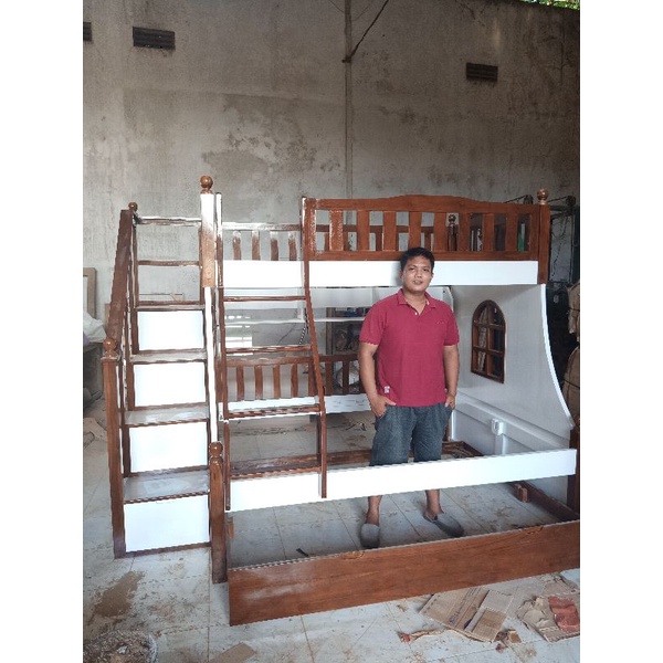 Jual dipan tingkat minimalise kombinasi cat duko dan natural mebel ...