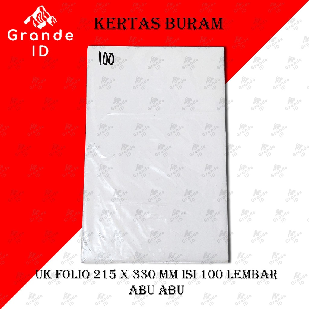 Jual KERTAS BURAM / KERTAS CORETAN / KERTAS KORAN UKR FOLIO ISI 100 ...