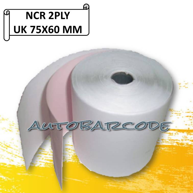 Jual Kertas Rangkap Kasir 2PLY NCR 75x60 MM Printer Dotmatrix Tellstruk ...