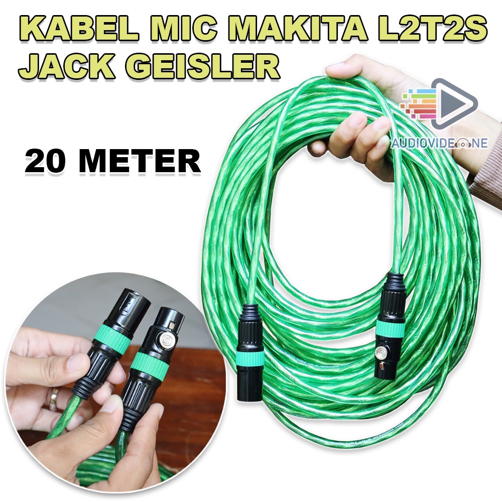 Jual Kabel Mic Jack Male Female Geisler 20 Meter Kabel Tembaga Murni ...