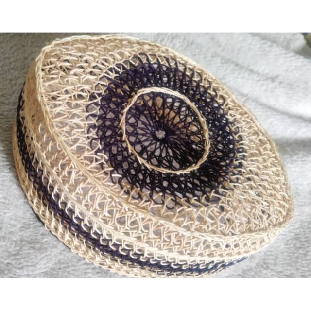 Jual Kopyah kopiah rotan warna motif peci khas kalimantan | Shopee ...