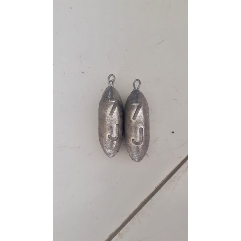 Jual Timah Jantung (J) J7 200gram Pemberat Pancing Umpan Bandul Batu ...