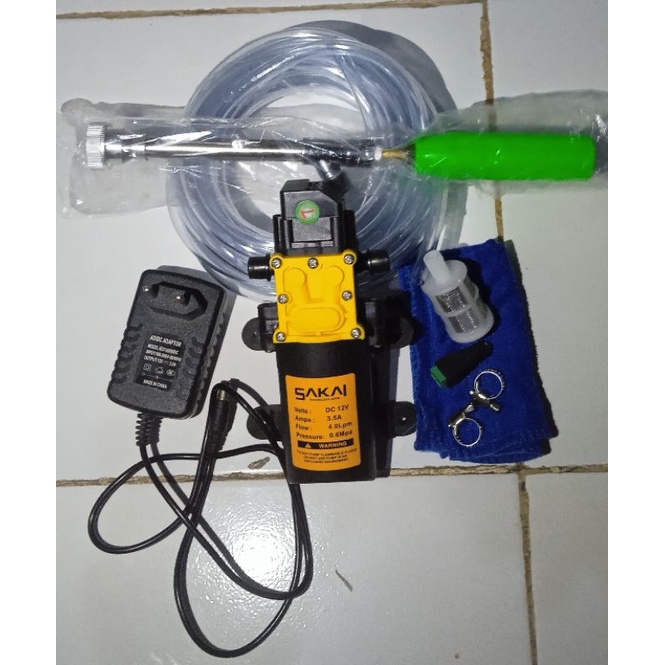 Jual alat steam mini portable 12 v selang 6m dinamo 100 psi | Shopee ...
