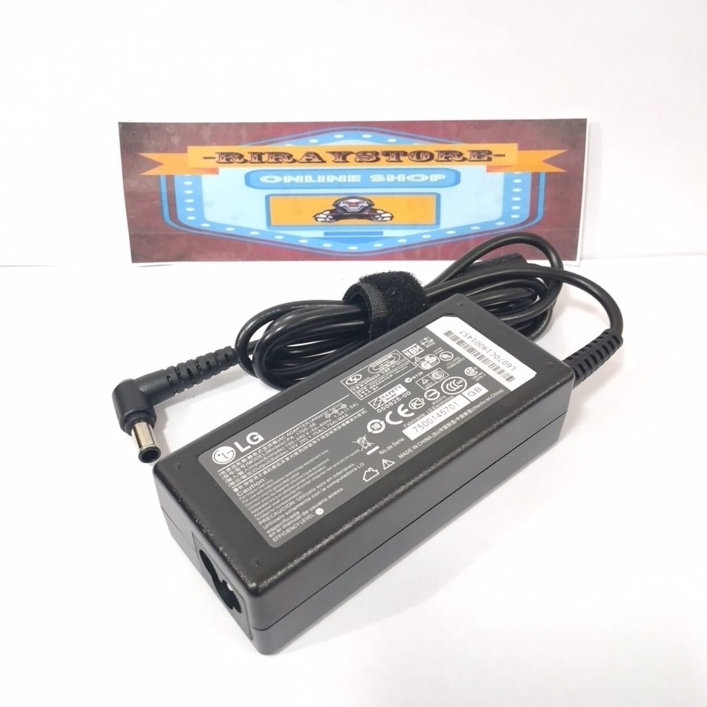 Jual Adaptor TV LG /Monitor LG 19V~1.75A Original Free kabel listrik ...