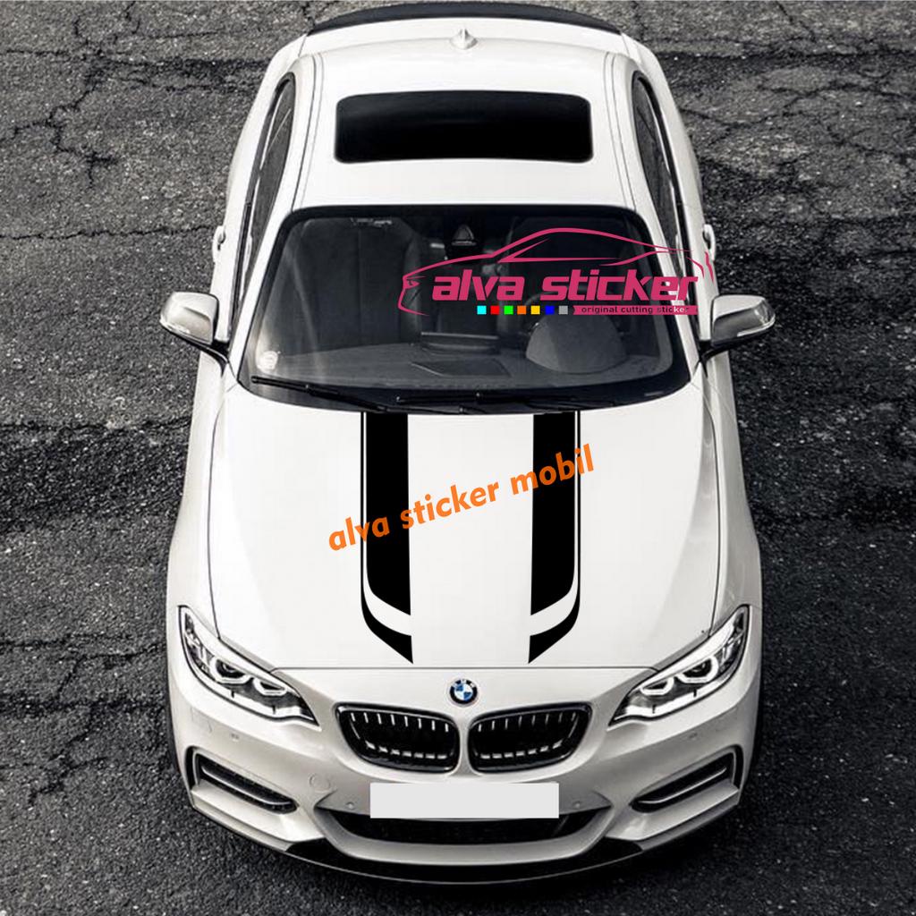 Jual sticker kap mesin universal mobil bisa stiker buat semua mobil ...