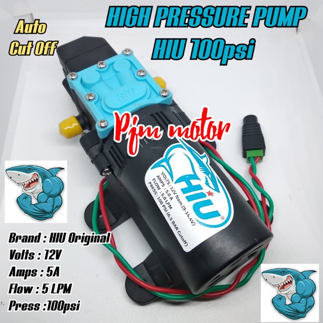 Jual Dinamo Pompa Air Tekanan Tinggi Steam 12v Cuci Motor Ac Mobil Hiu ...