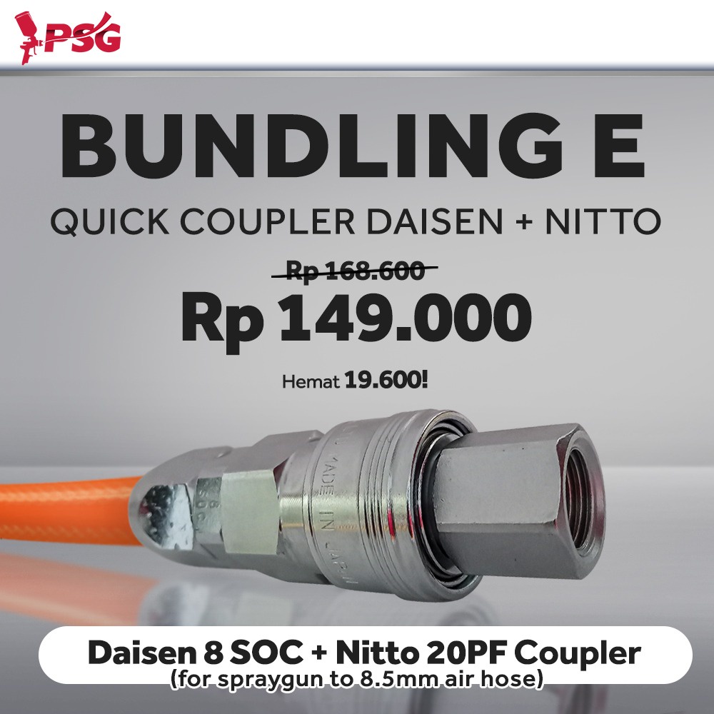 Jual Paket Bundling E : Quick Coupler Daisen + Nitto (8 SOC + 20PF) | Shopee Indonesia