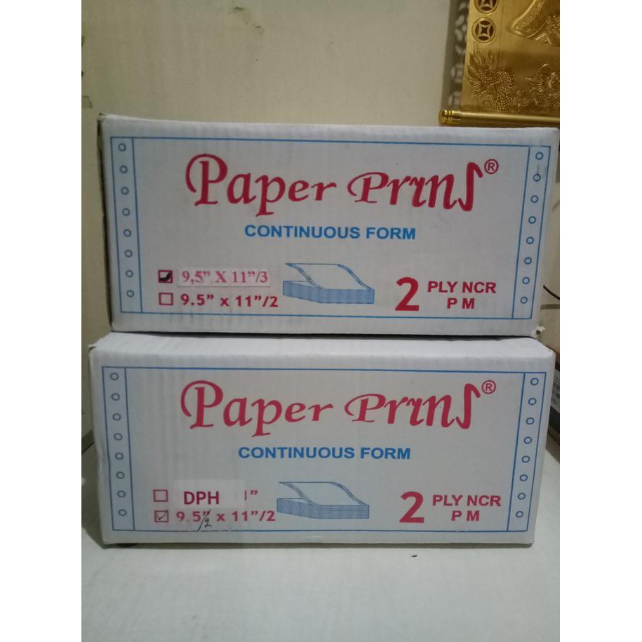 Jual Kertas Continuous Form 2 Ply Bagi 3 Atau 2 Ply Bagi 4 | Shopee ...