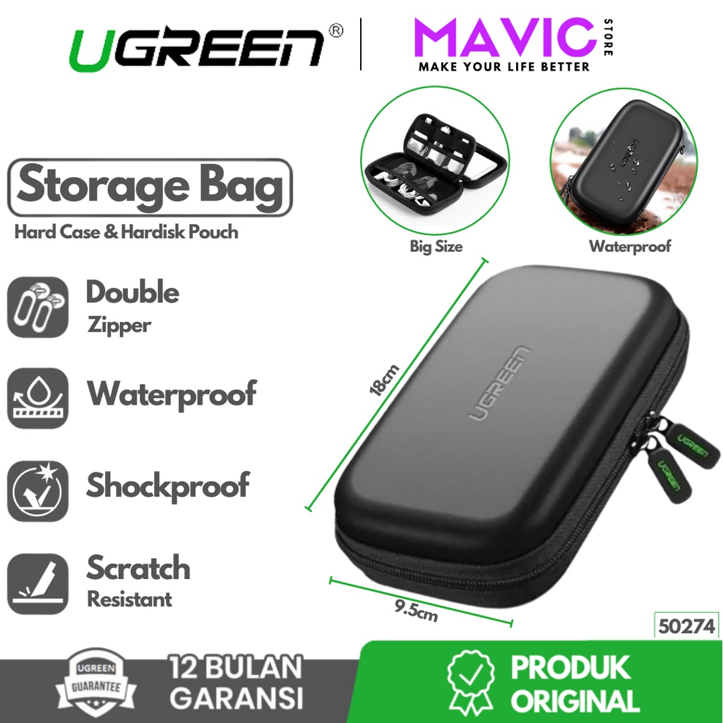 Jual UGREEN Travel Storage Bag Gadget Organizer / Travel Pouch ...