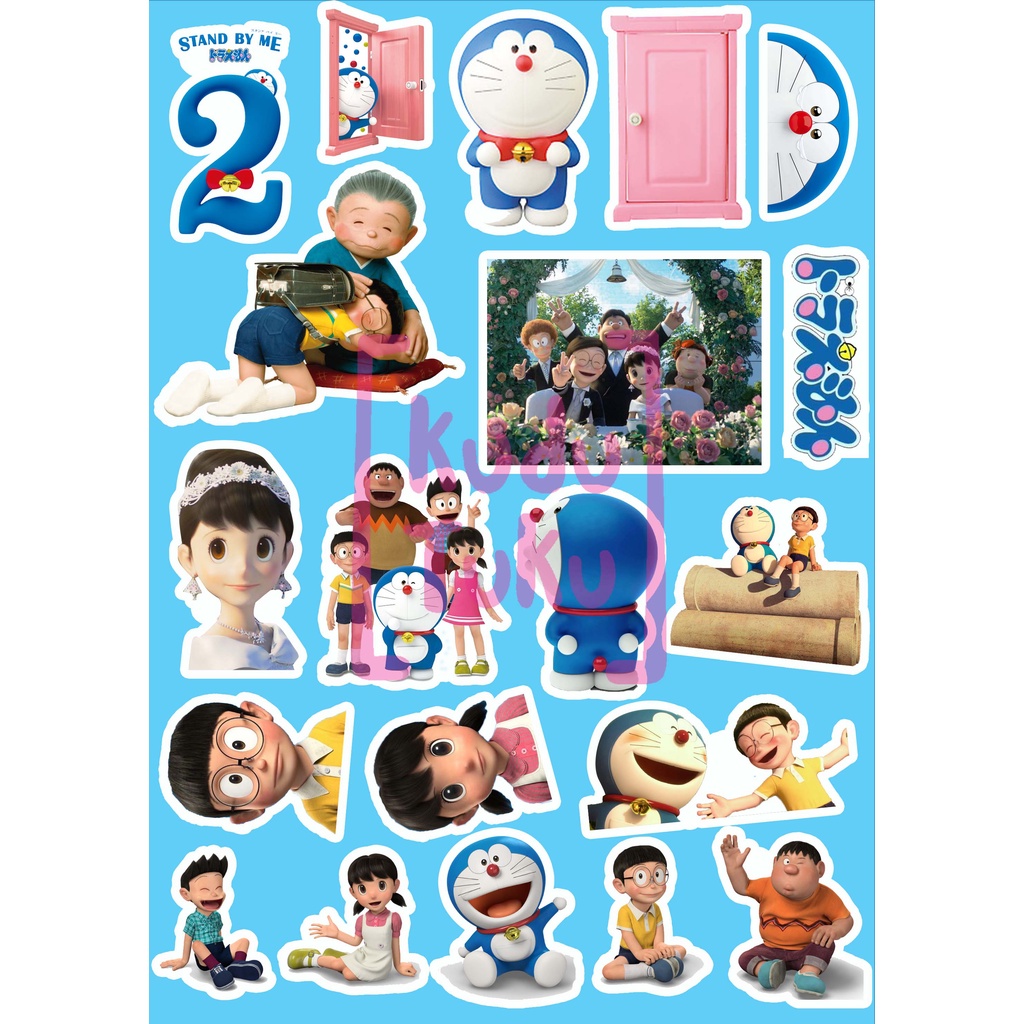 Jual Sticker doraemon nobita sizuka giant STKR | Shopee Indonesia