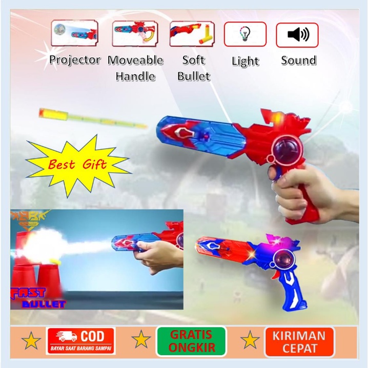 Jual Pistol Pistolan Mainan Anak Peluru Busa Pisrol Berubah Jadi Pedang ...