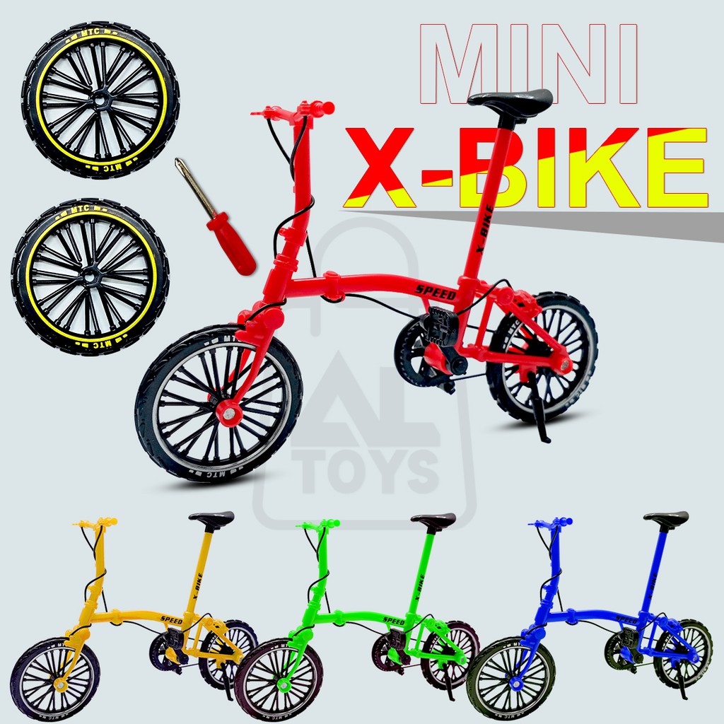 Jual Mainan Anak Sepeda Mini X-Bike Miniatur Sepeda Lipat Gunung Star ...