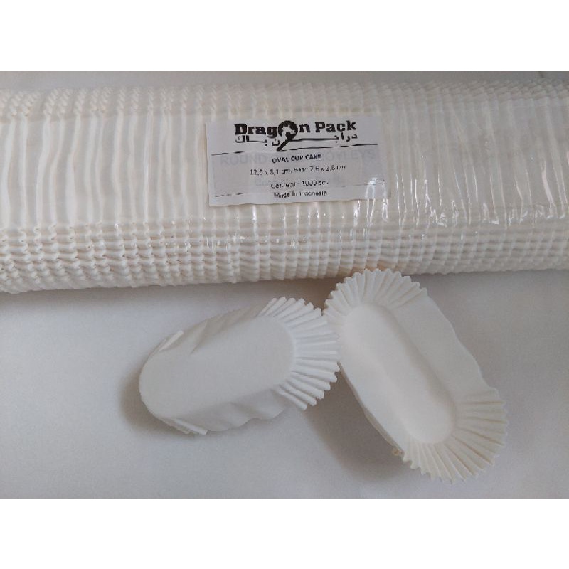 Jual cake cases oval kertas cup cake oval kertas alas risoles alas ...
